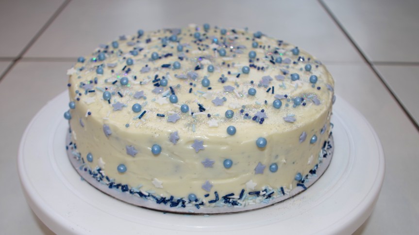 Ian’s Nutty Blue cake – Retired Bloke on Food n stuff