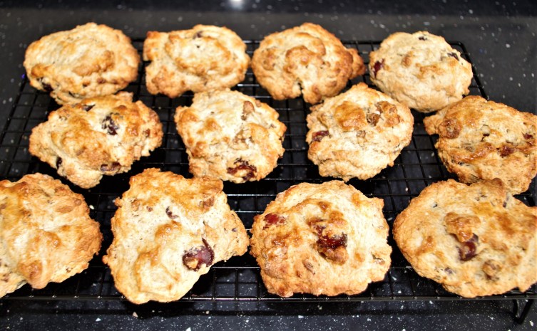 Cherry and Walnut Rustic Scones – Retired Bloke on Food n stuff