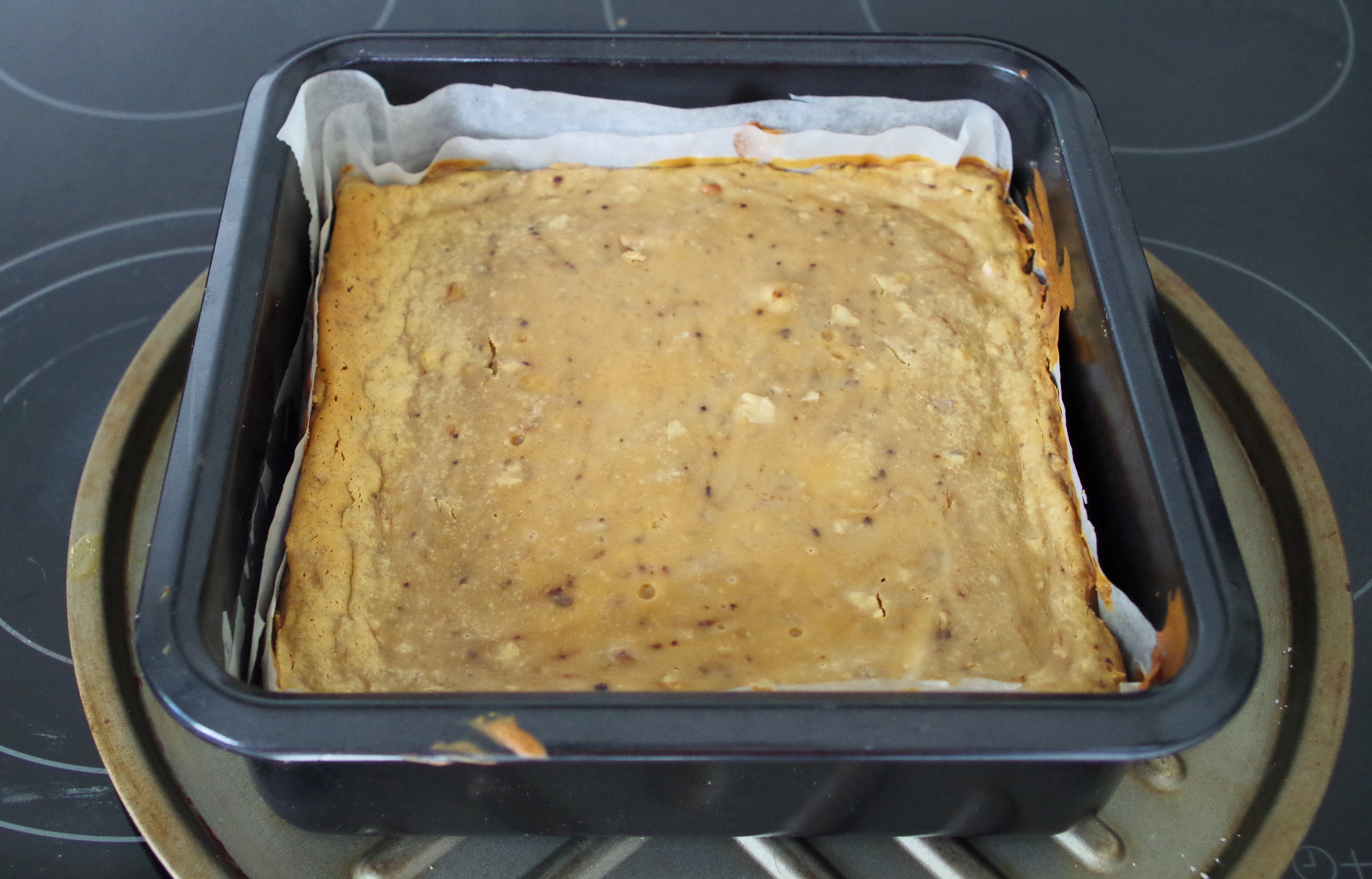 Coffee and Walnut Cheesecake (Tray-bake) – Retired Bloke on Food n stuff